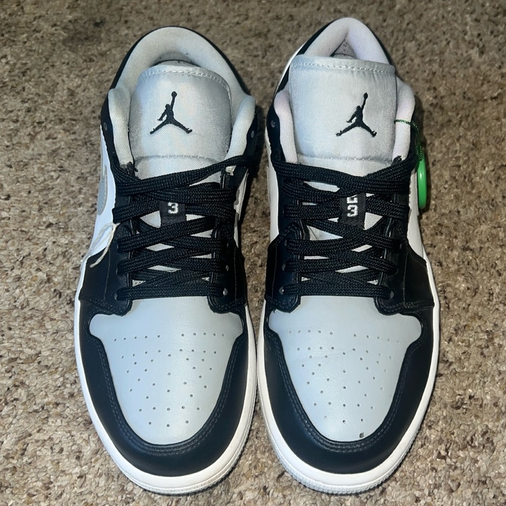 Nike Air Jordan 1 Low Shadow Toe Smoke Grey Black Whi… - Gem
